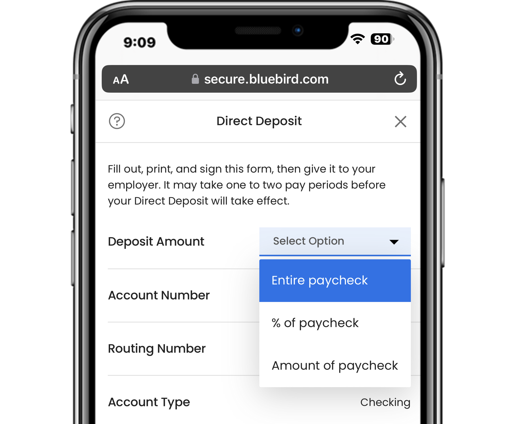 Enroll in Direct Deposit